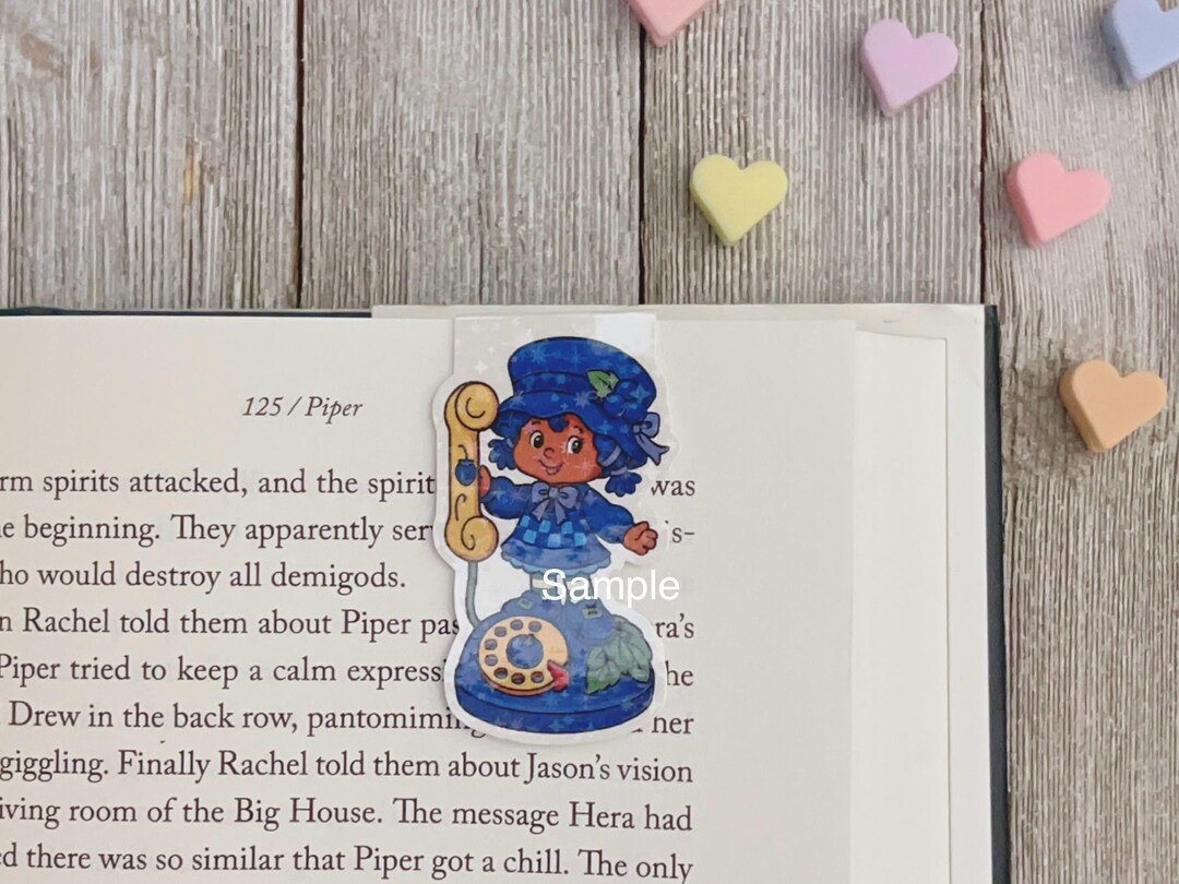 Magnetic Bookmark Page Marker Holder Clip Vintage Strawberry Telephone ...