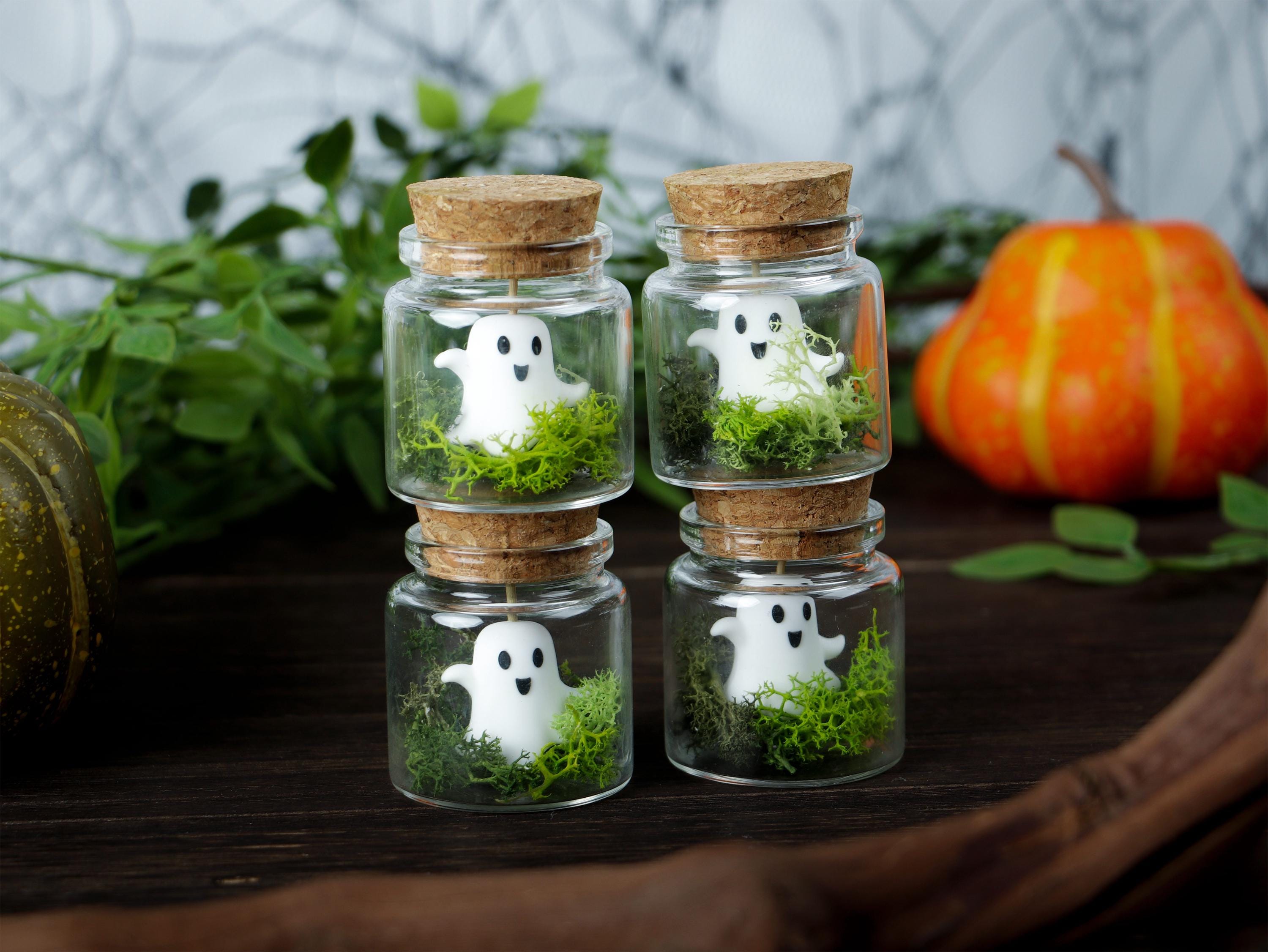 Pet Ghost in A Bottle, Cute Ghost in A Jar, Mini Ghost Terrariums ...