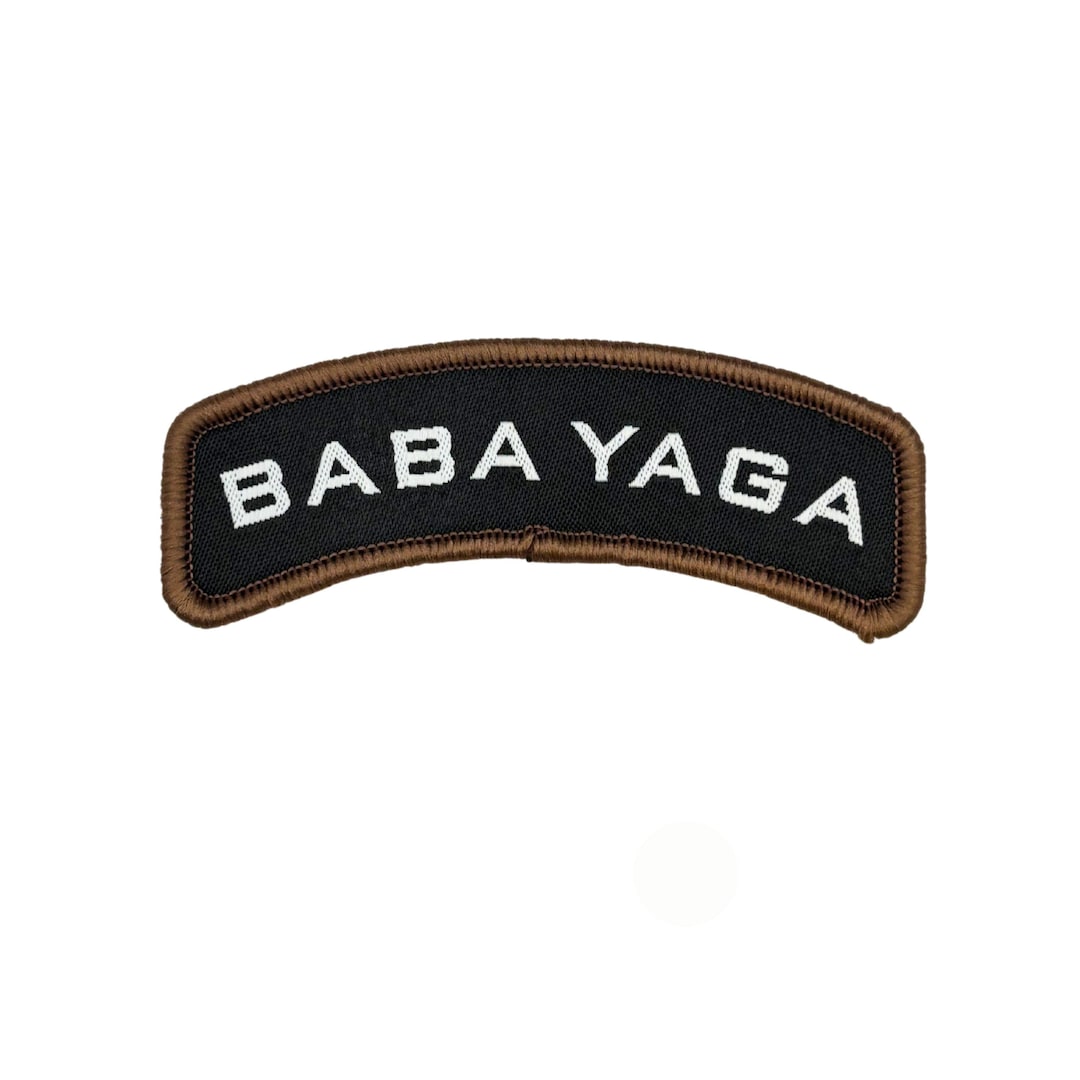 Baba Yaga Embroidered Tactical Patch - Hook and Loop Backing 3x1 Inch ...