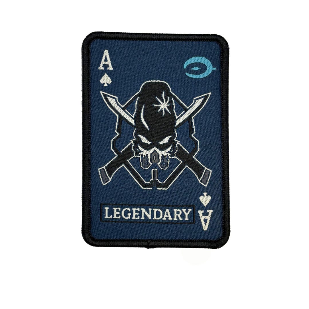 ODST Legendary Skull for Completing Legendary 3.5x2.5 Hook Fastener ...