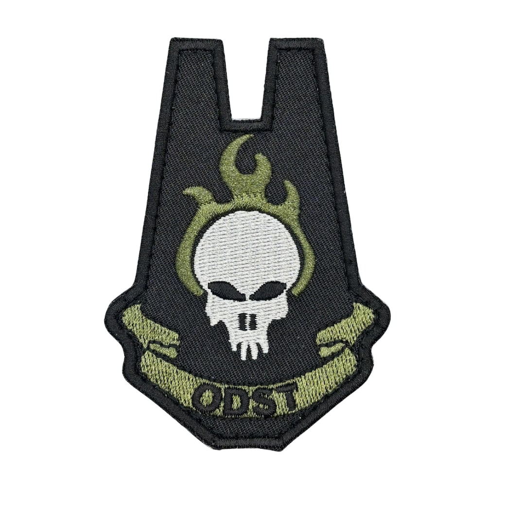 ODST Green ODST Skull Hook Fastener Patch 3.5x2.5 Inch - Etsy