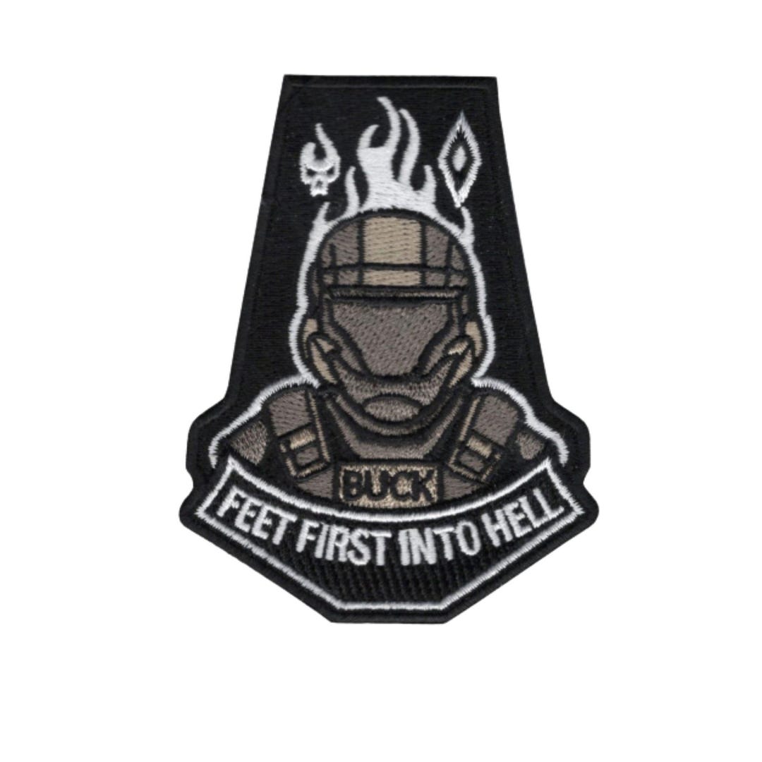 ODST Buck Feet First Skull Hook Fastener Patch 3.5x2.5 Inch - Etsy