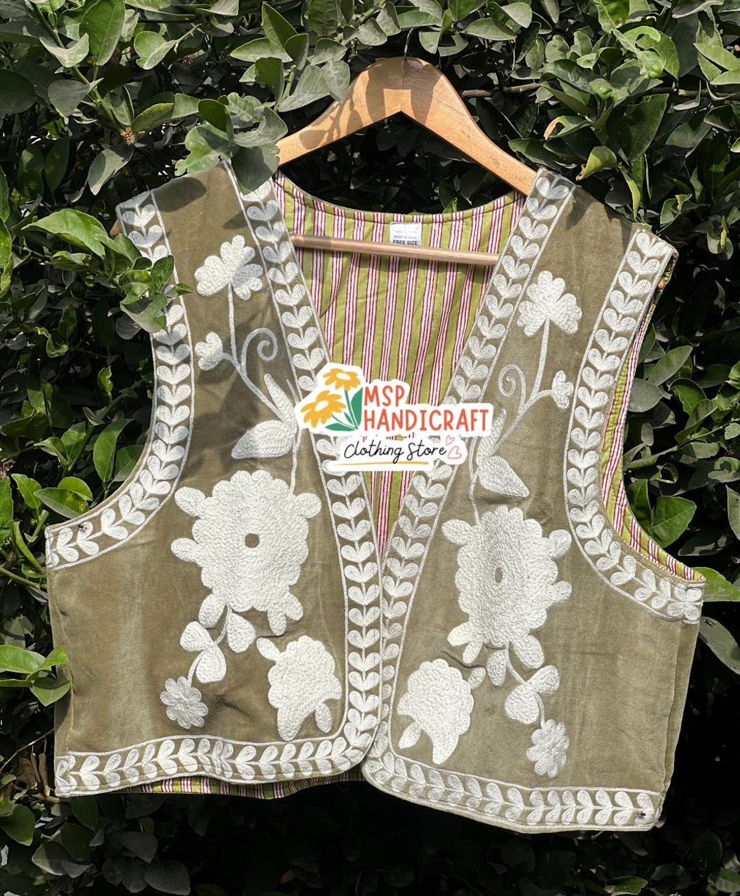 Artisan Crafted Velvet Suzani Embroidery Unique Bohemian Waistcoat Vest ...