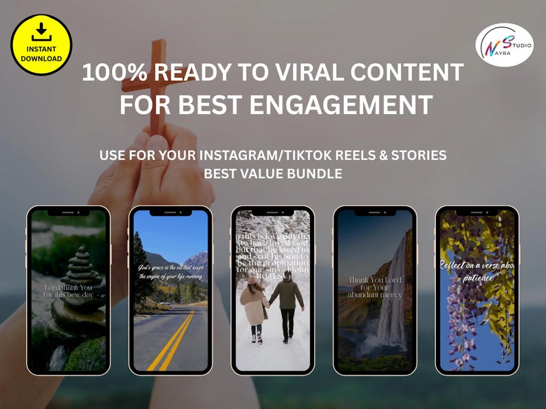 3000+ HD Christian Premade Reels Mega Bundle–mrr/plr–viral Bible Quotes ...