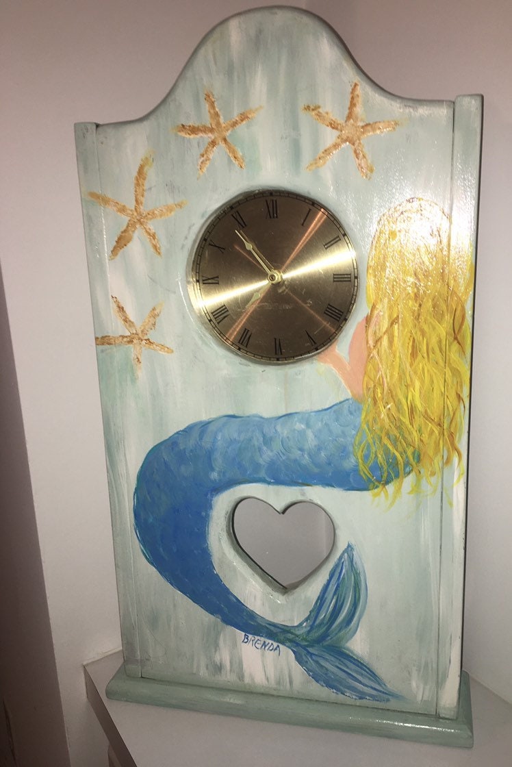 Mermaid Clock - Etsy
