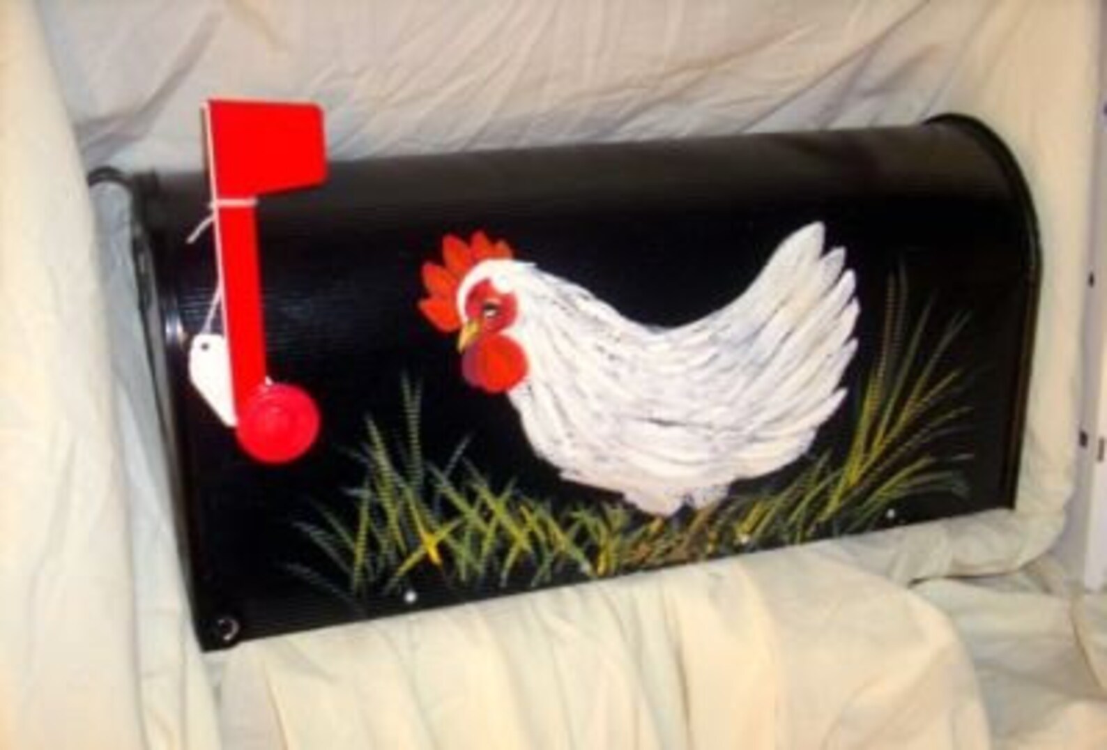 Rooster & Hen Hand Painted Mailboxes - Etsy