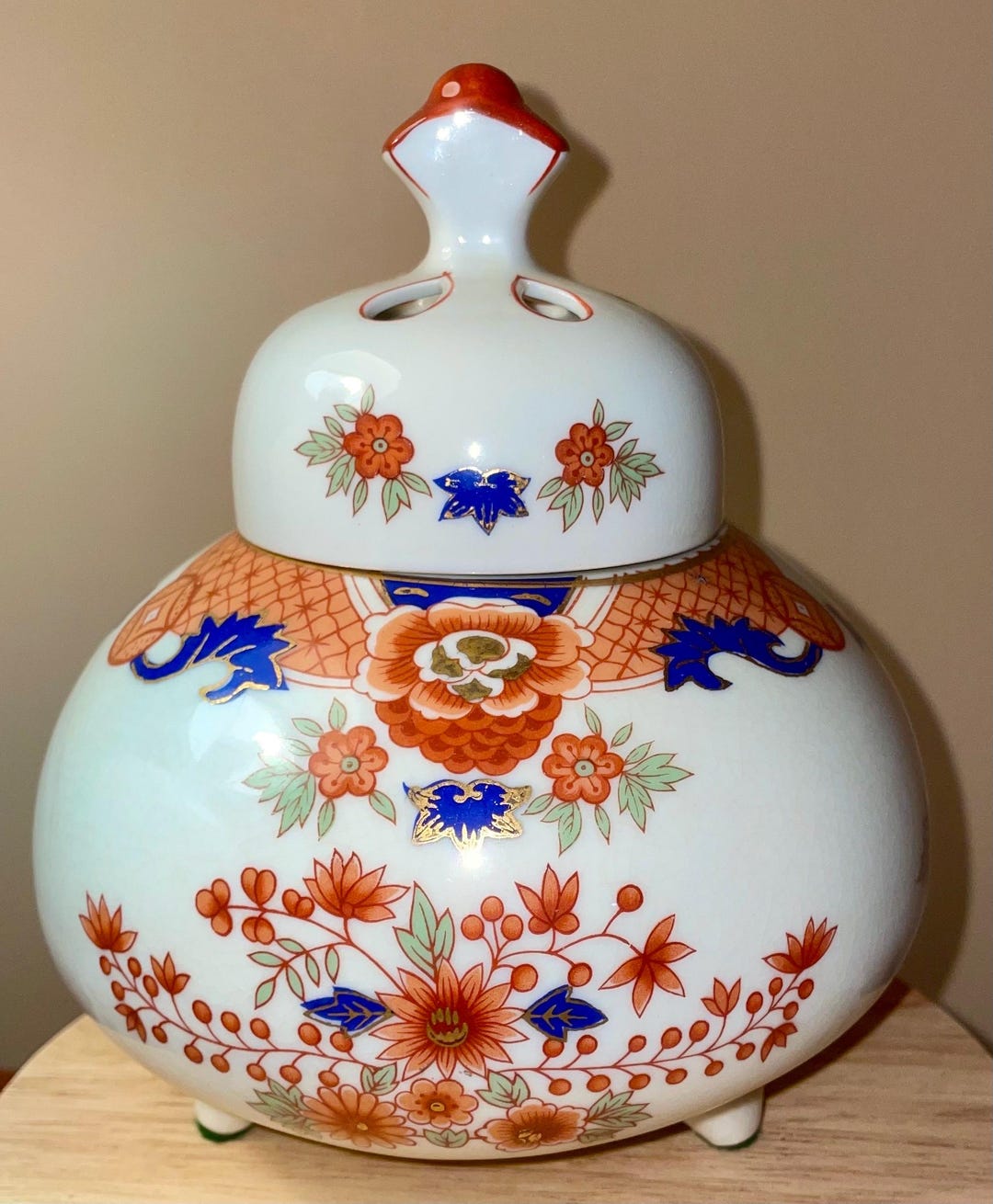 Vintage Andrea by Sadek Potpourri Ginger Jar - Etsy