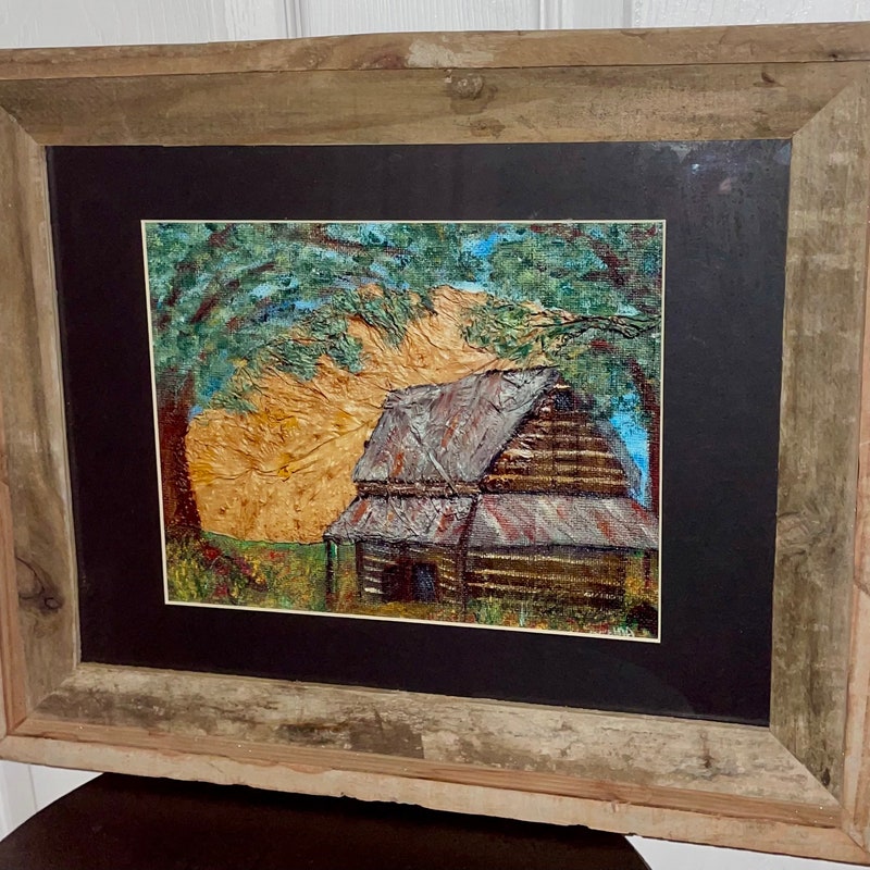 Tobacco Barn Painting - Etsy