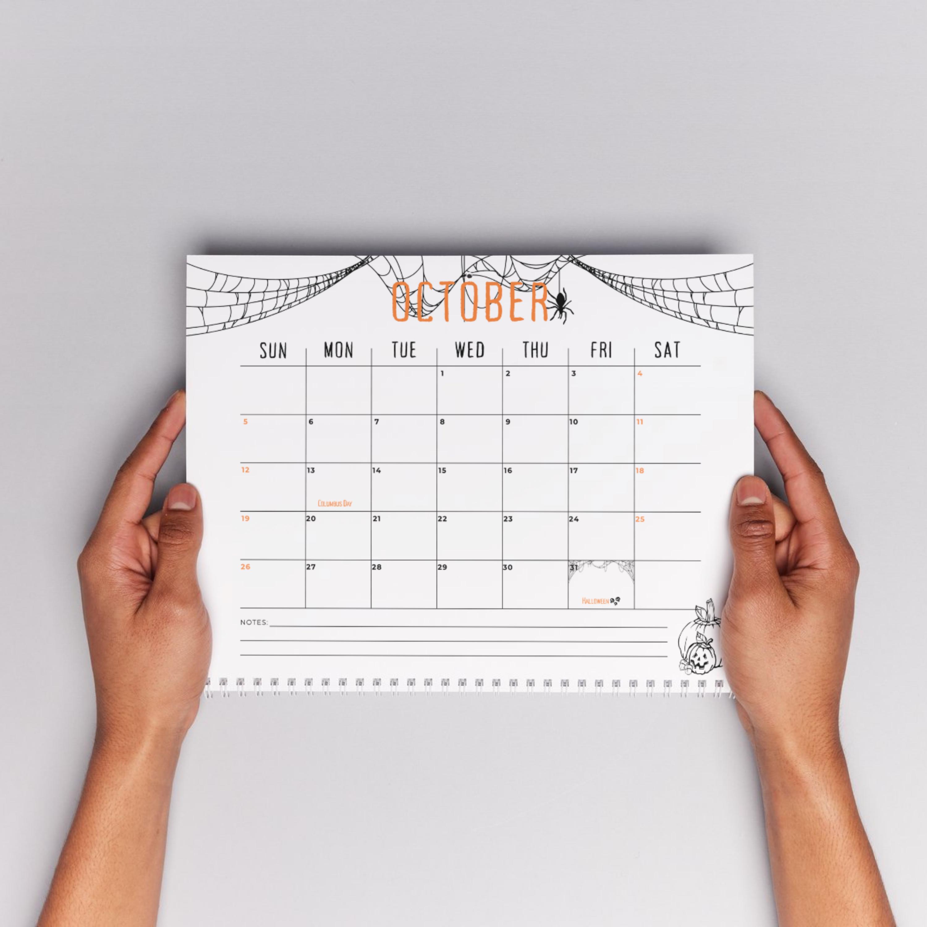October Calendar 2025 | Halloween Printable | Calendar 2025 October ...