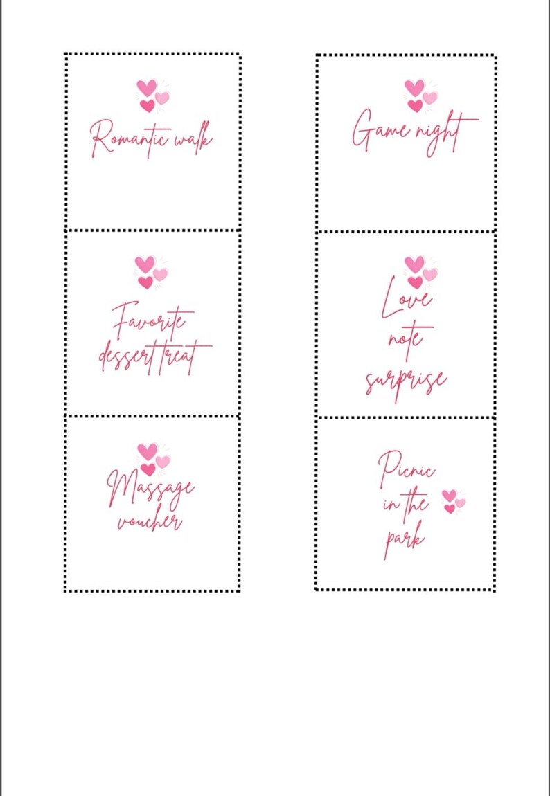 Valentine’s Day Printable Bundle | Love Coupons, Valentine Cards & Wall ...