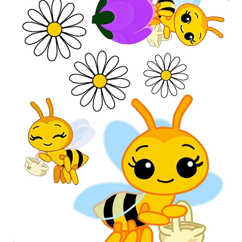 Abejita chiquitita stickers - Etsy México