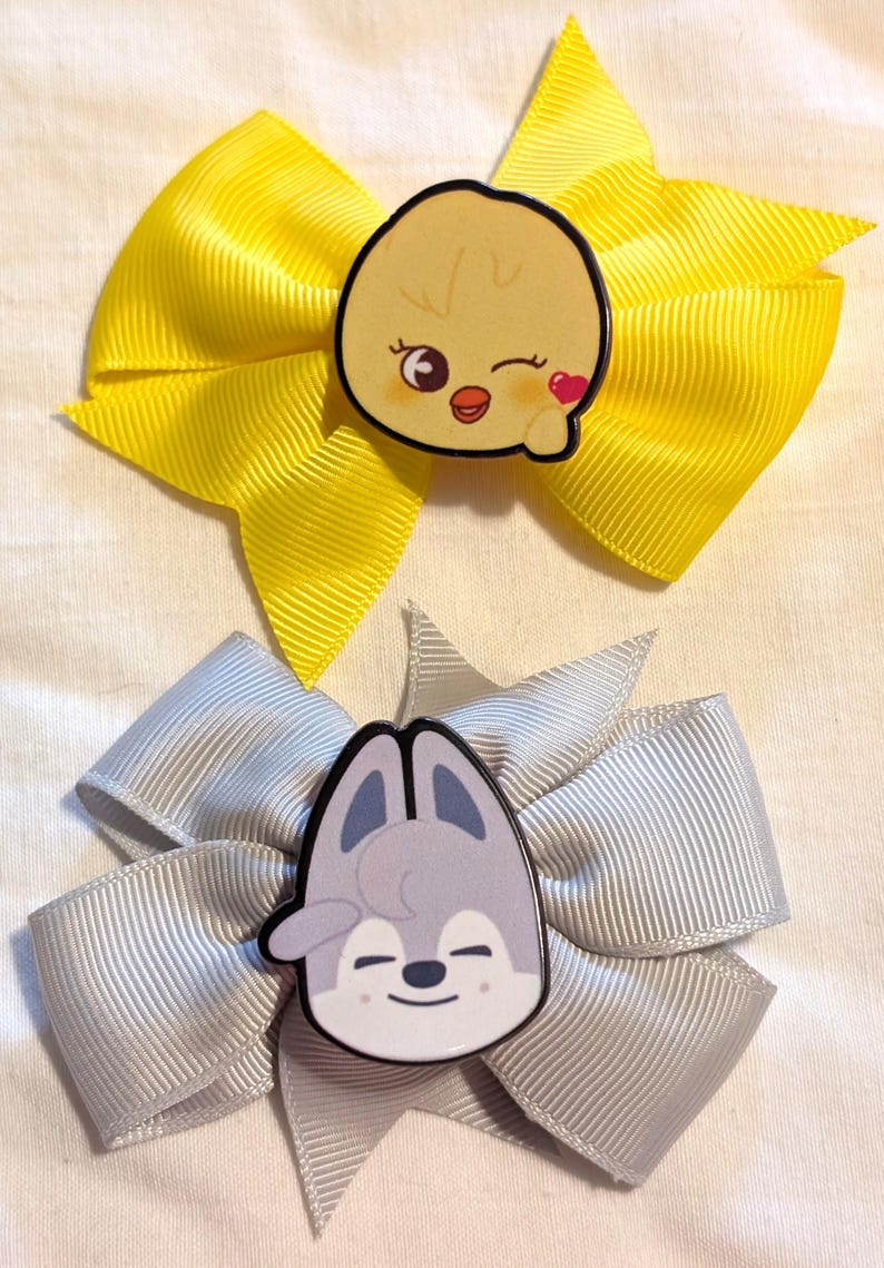 Stray Kids, Skzoo Character Hair Bows - Etsy