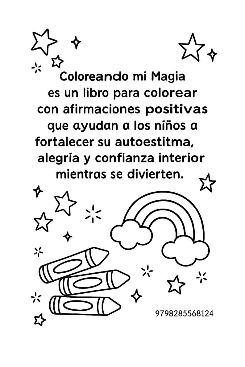 Kids’ Spanish Affirmations Coloring Book | Emotional Growth Activity ...