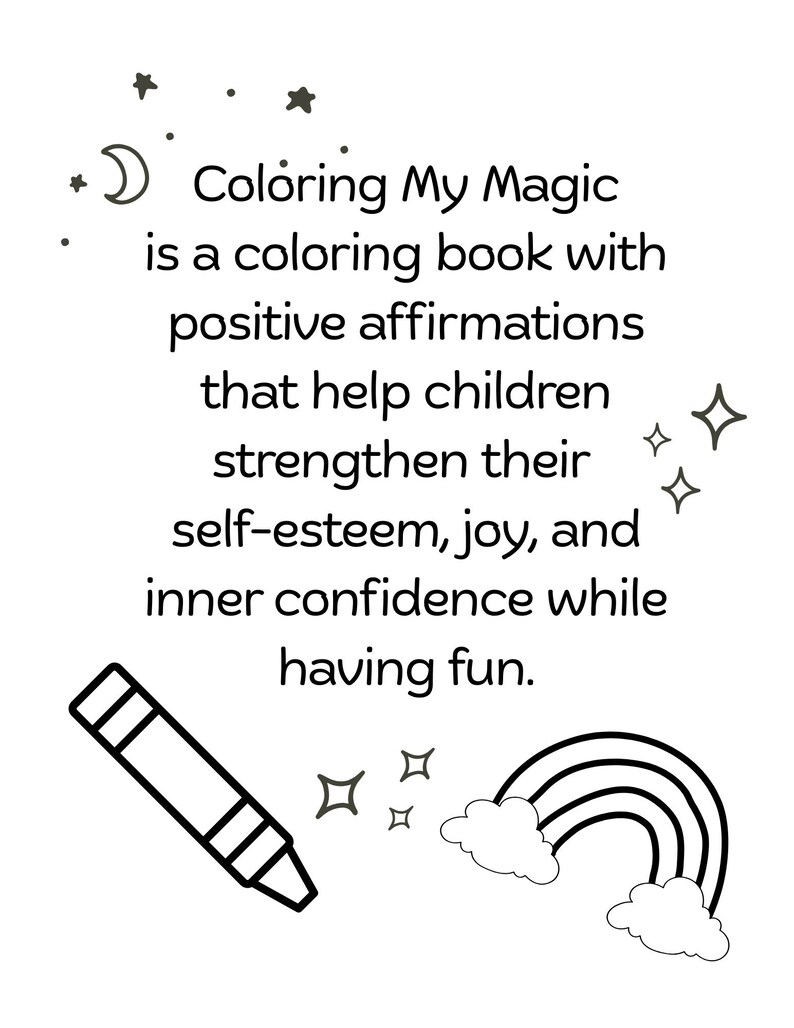 Coloring My Magic — Positive Affirmations Coloring Book for Kids ...