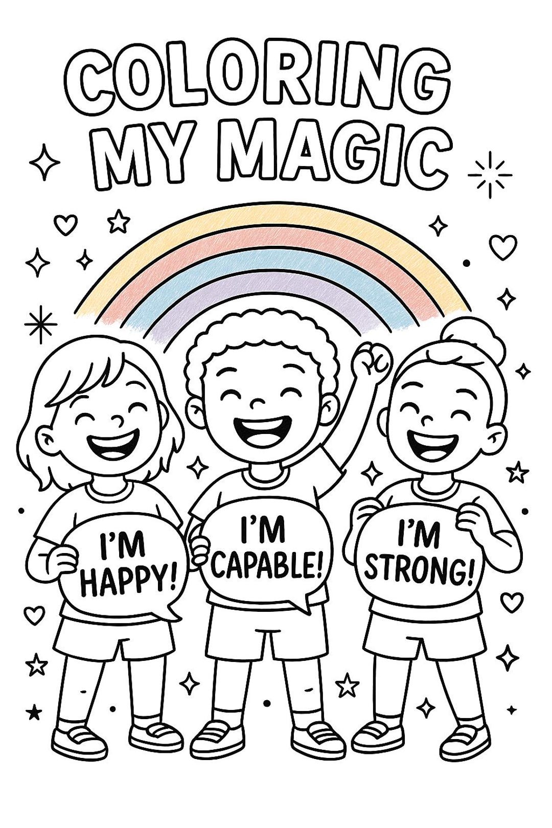 Coloring My Magic — Positive Affirmations Coloring Book for Kids ...