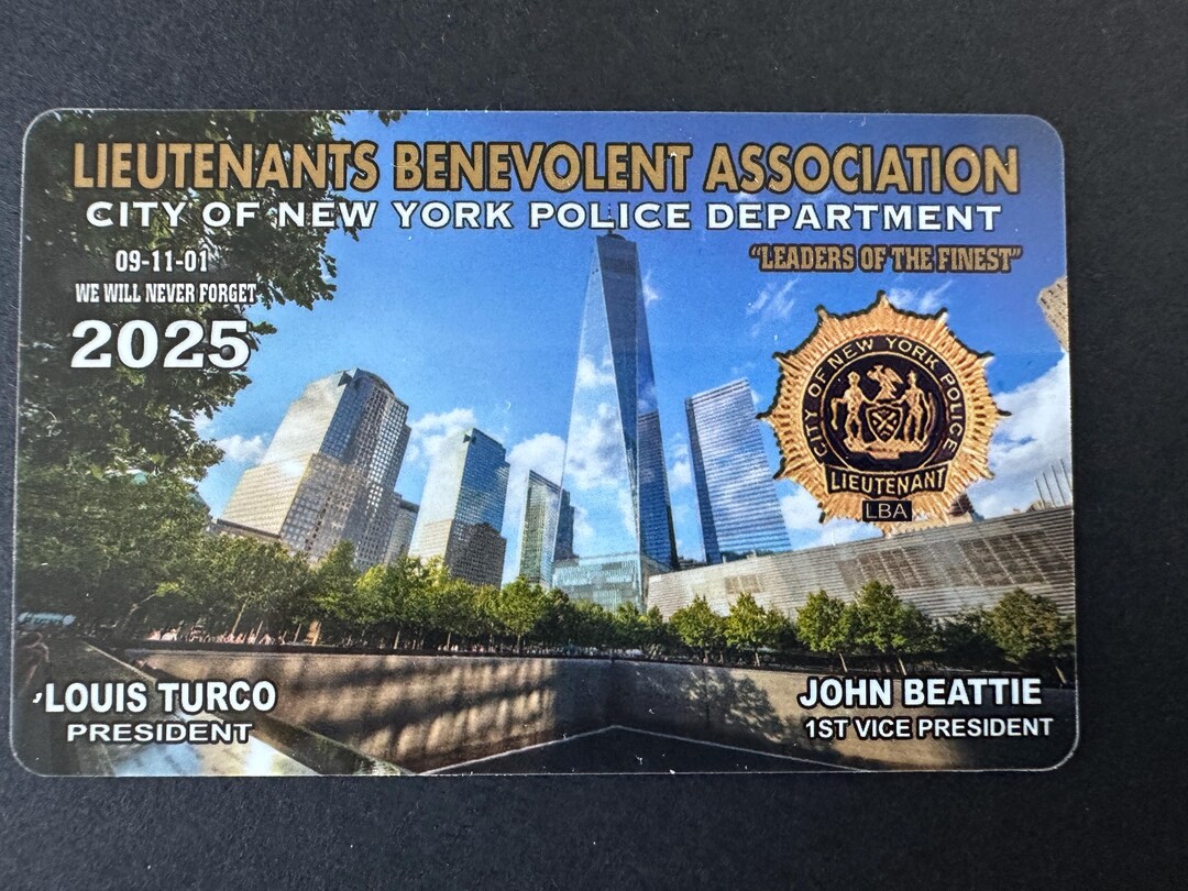 Lieutenant Benevolent Association 2025 LBA PBA Card - Etsy