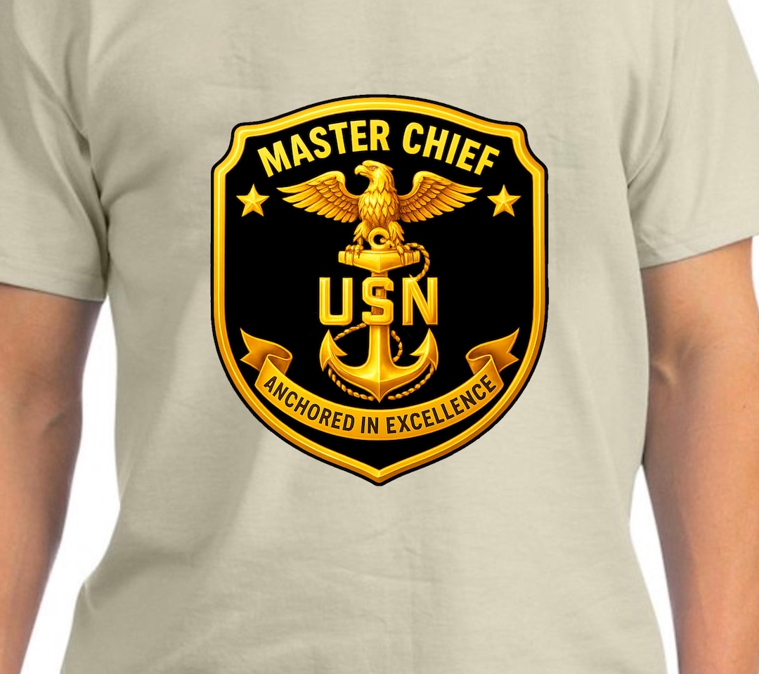 US Navy Master Chief Petty Officer T-shirt: - Etsy