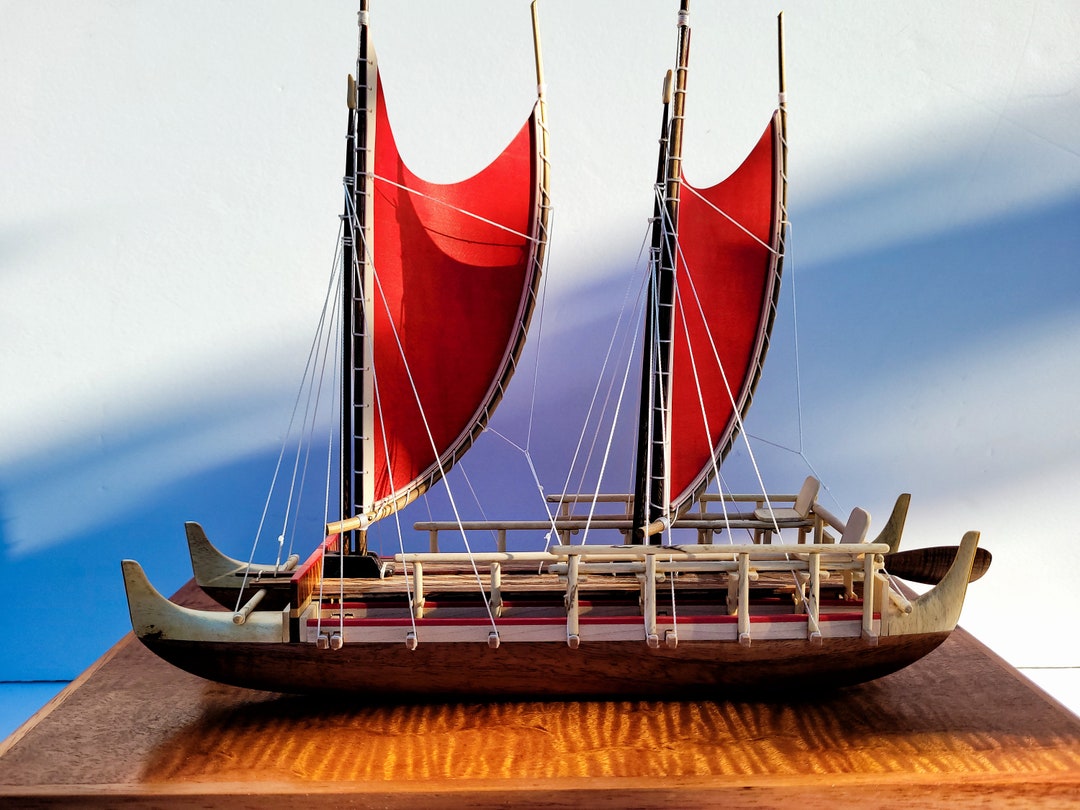 HOKULE'A VOYAGING CANOE, a True Scale Model - Etsy