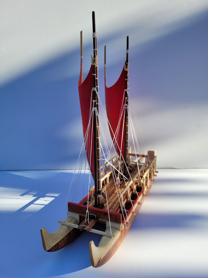 HOKULE'A VOYAGING CANOE, a True Scale Model - Etsy