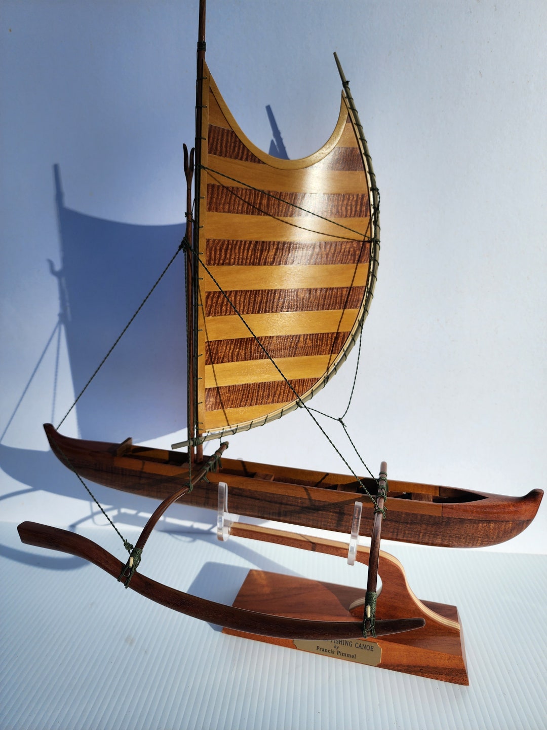 TRUE SCALE MODEL of a Hawaiian Fishing Canoe - Etsy