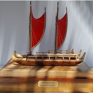 HOKULE'A VOYAGING CANOE, a True Scale Model - Etsy