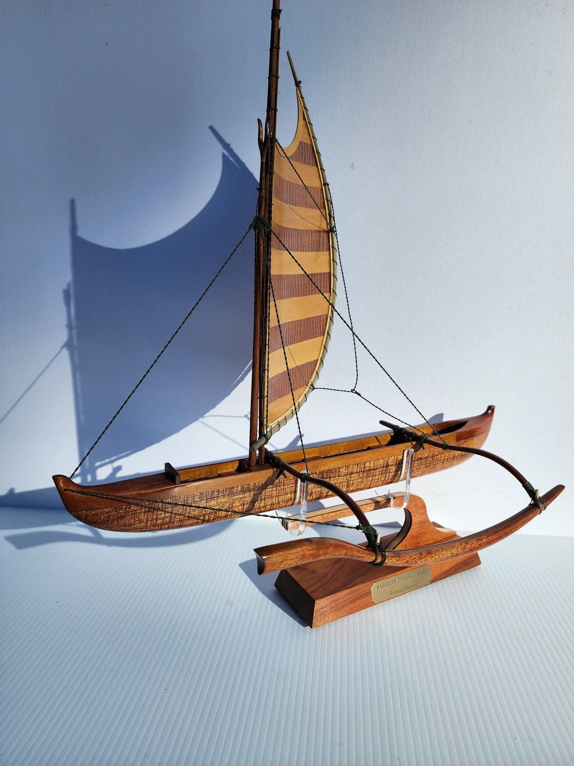 TRUE SCALE MODEL of a Hawaiian Fishing Canoe - Etsy