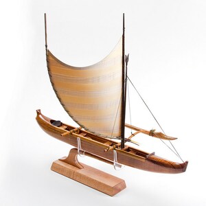 A True Scale Model of a Hawaiian Fishing Canoe - Etsy