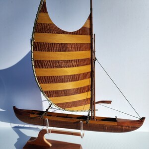 TRUE SCALE MODEL of a Hawaiian Fishing Canoe - Etsy