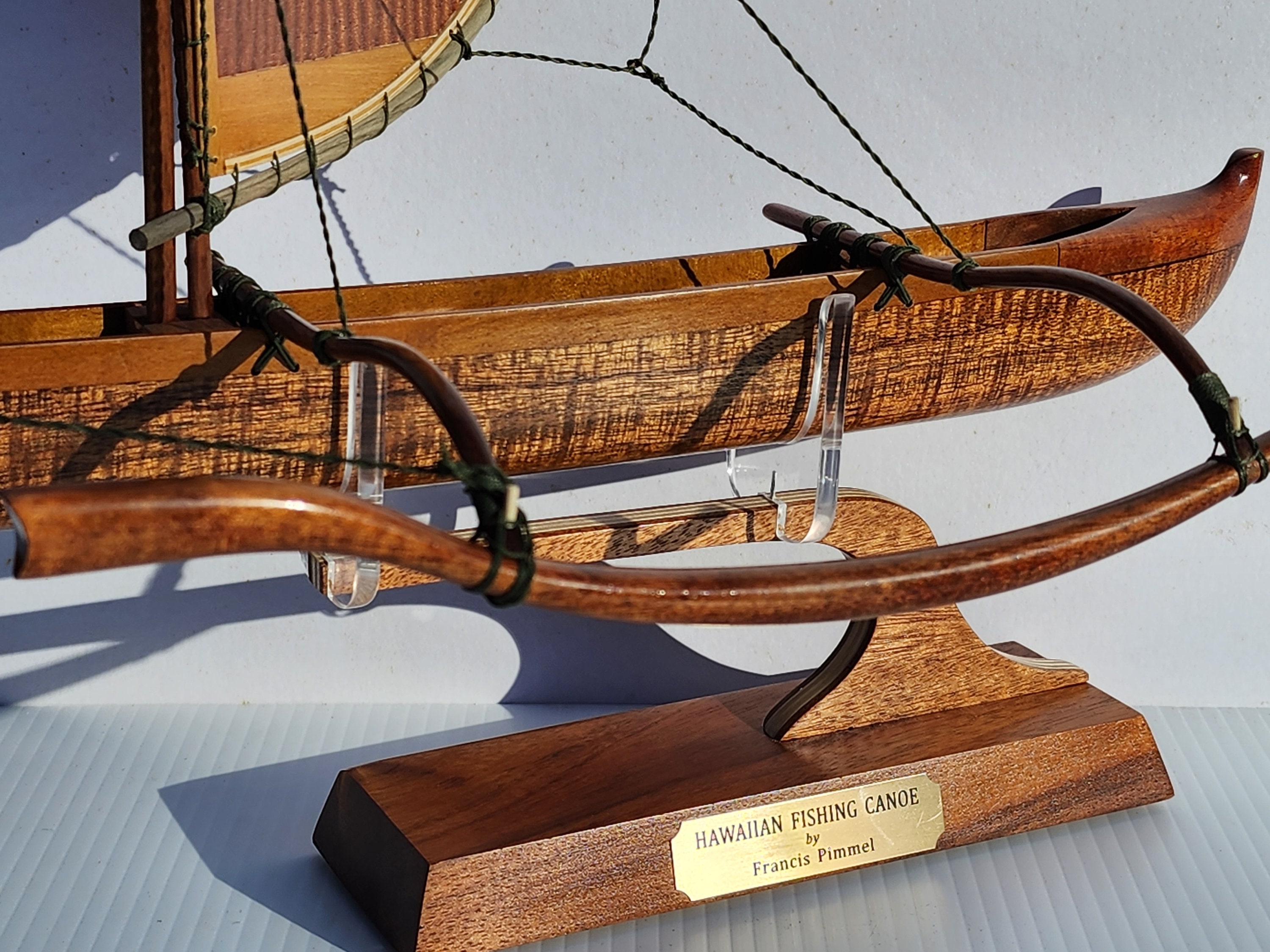 TRUE SCALE MODEL of a Hawaiian Fishing Canoe - Etsy