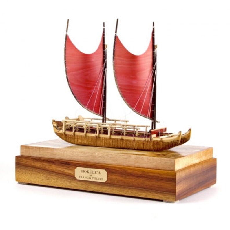 HOKULE'A VOYAGING CANOE, a True Scale Model - Etsy