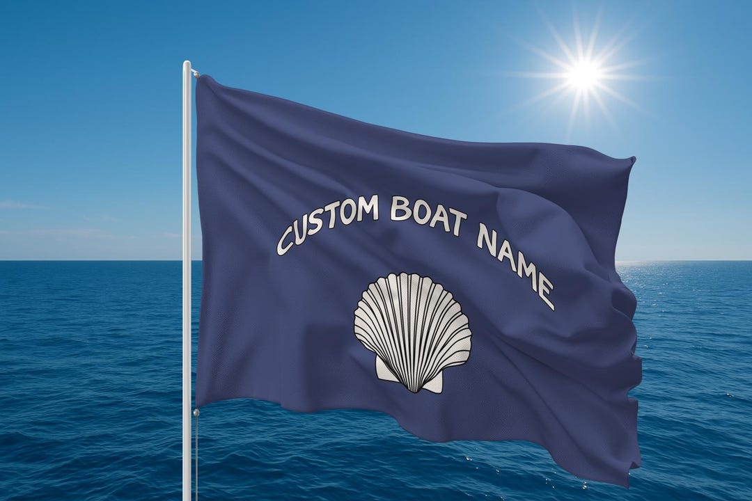 Custom Boat Name Flag Double Sided Personalized Nautical Flag With ...
