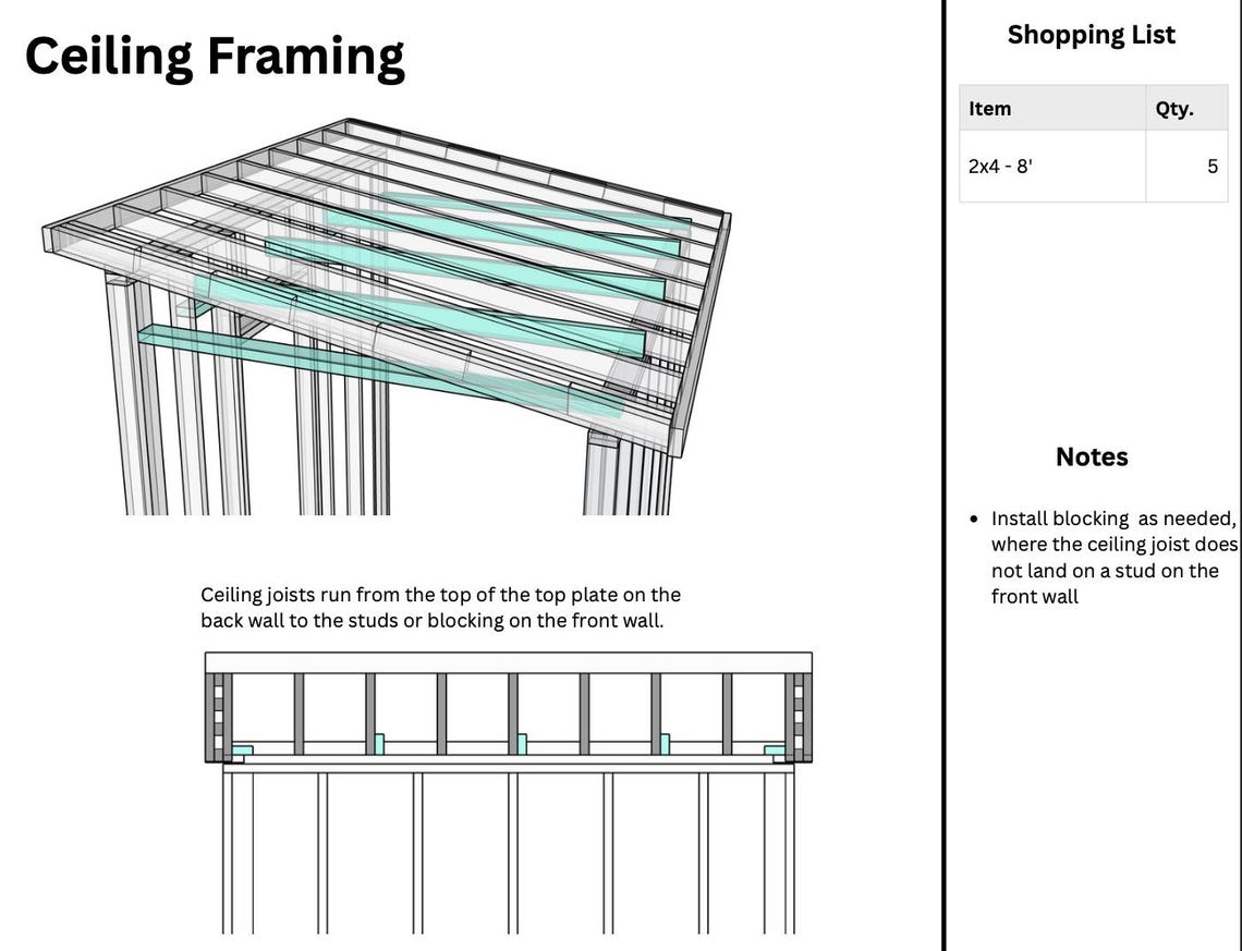 DIY Sauna Building Plans & Blueprints - 6'x8' - Full Framing Plans and ...