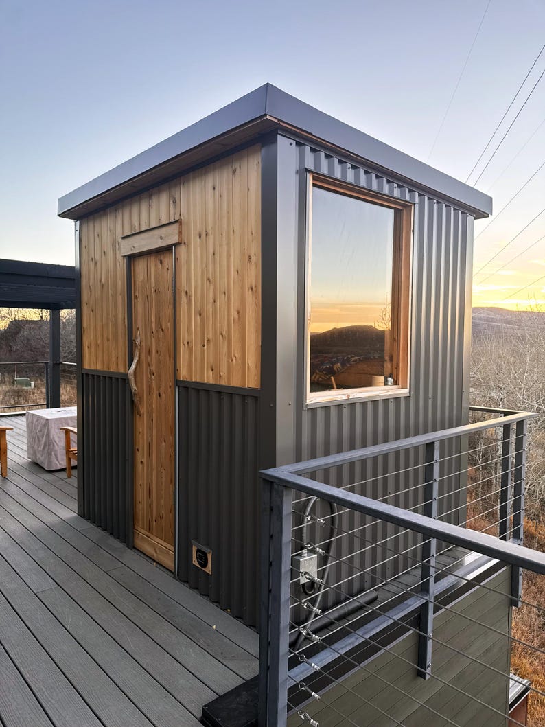 DIY Sauna Building Plans & Blueprints - 6'x8' - Full Framing Plans and ...