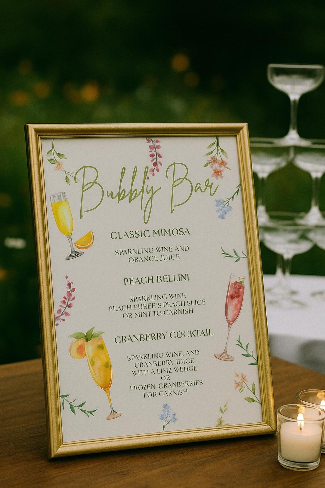 Brunch Bubbly Bar Sign Printable | Mimosa and Bellini Bar Sign ...