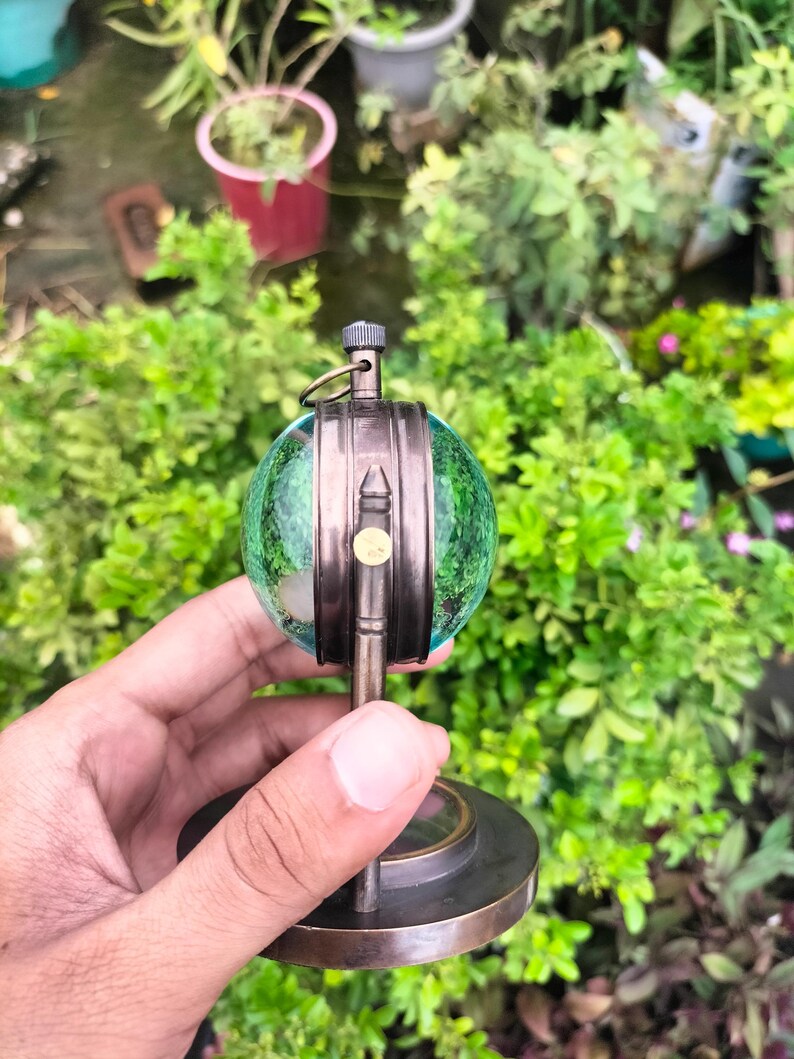 Vintage Brass Desk Clock and Compass Set, Victorian Steampunk Nautical Office Decor - Etsy