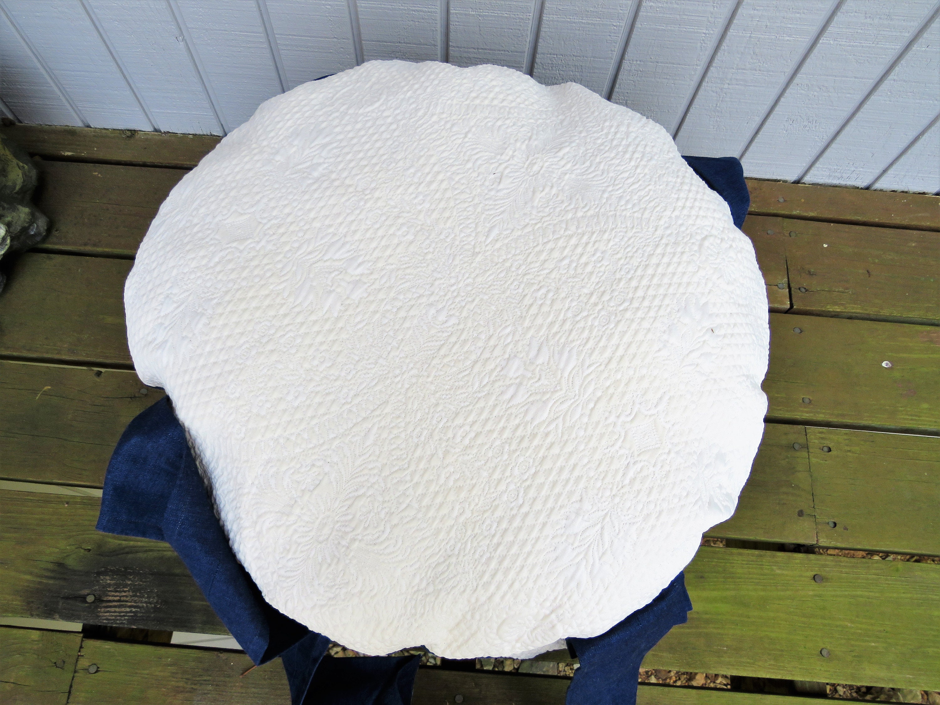 Cat Bed Quilted Cream & Denim Double Hanging Kitty Cloud - Etsy