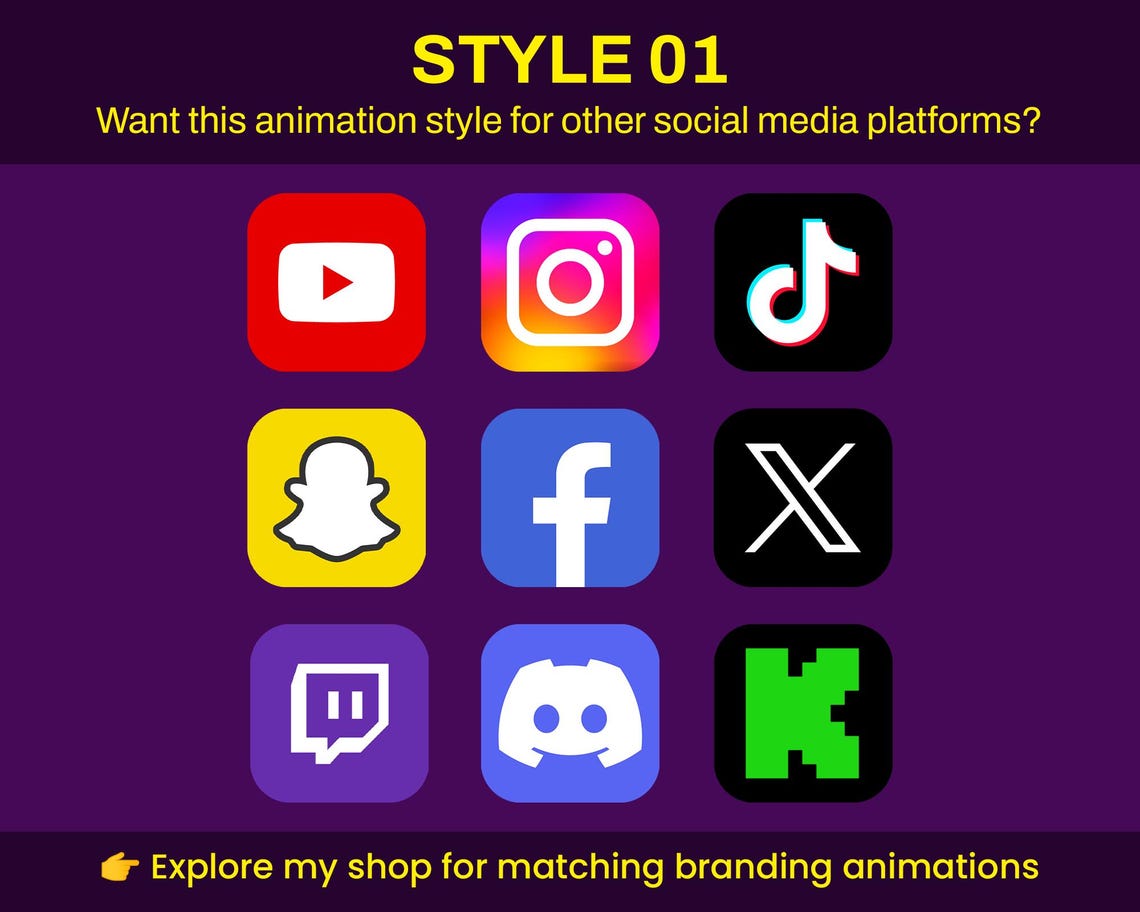 Custom 3D Animated Discord Follow Button | Stream Overlay - Etsy