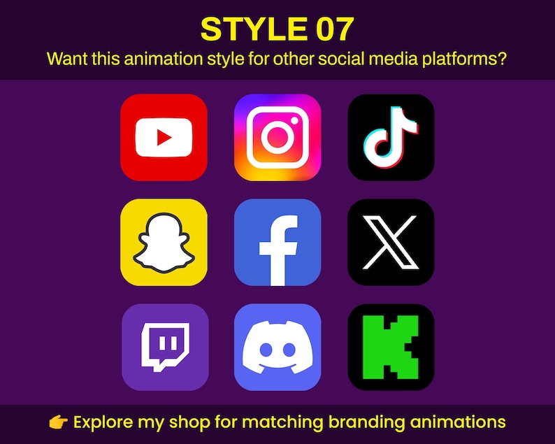 Custom Animated Youtube Subscribe Button & Social Media Lower Thirds Overlay Instagram, Tiktok ...