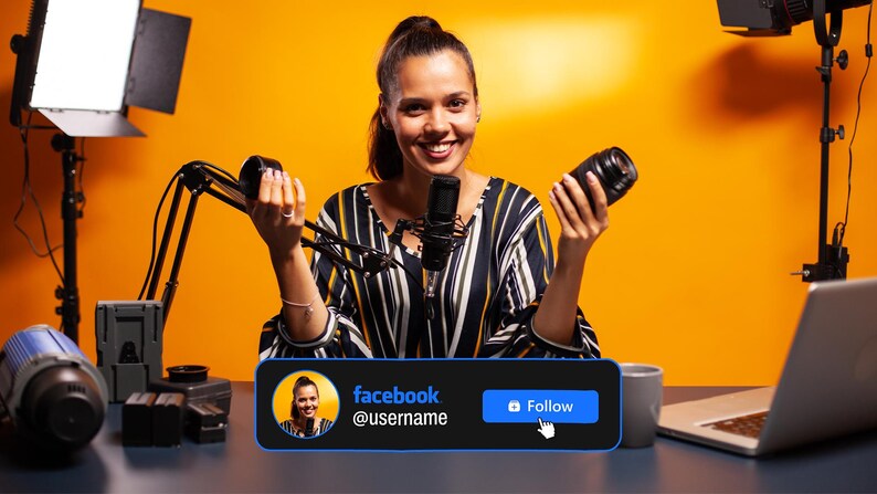 Animated Facebook Follow Button Overlay | Social Media Lower Third ...