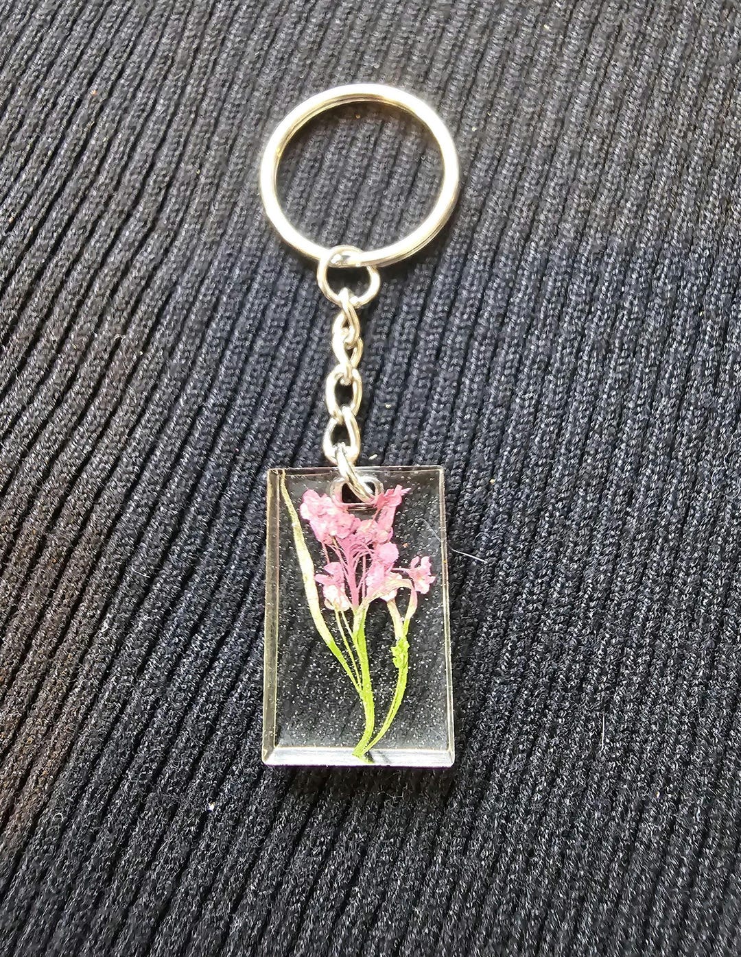 Encased Flower Keychain - Variety - Etsy