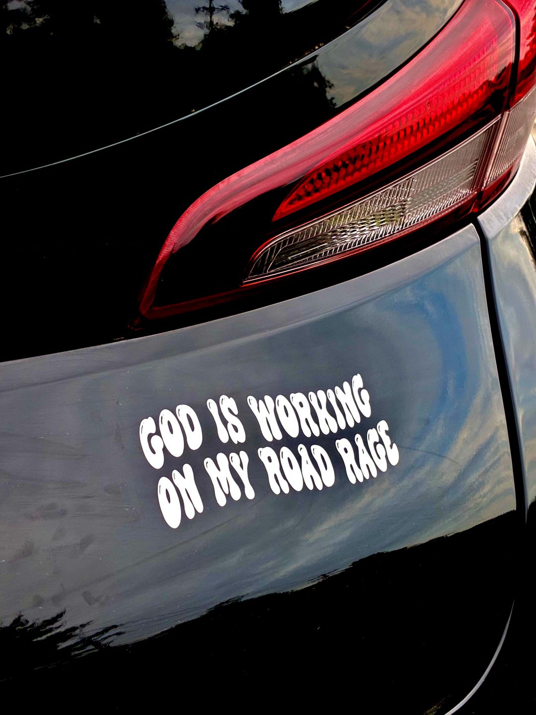 Funny Christian Car Bumper Sticker, God is Working on My Road Rage - Etsy