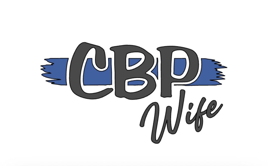 CBP Wife Decal, Blue Line, Law Enforcement, Border Patrol, Custom Decal ...