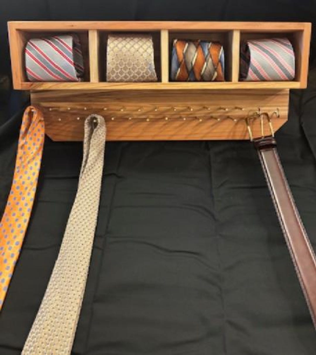 Handmade Tie Rack and Belt Holder - Etsy