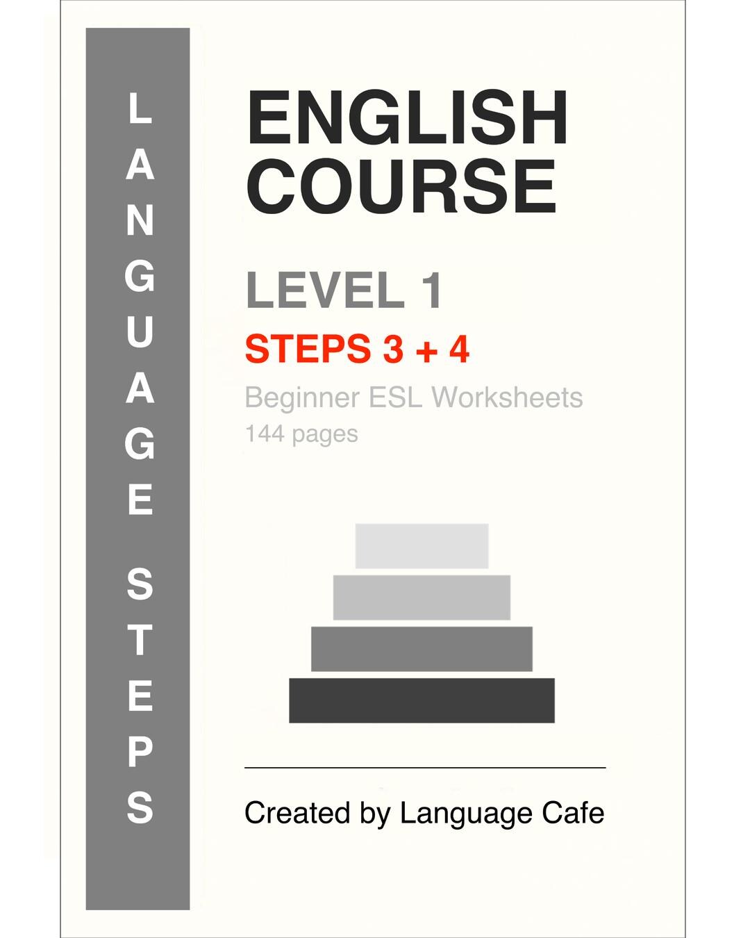 Beginner English Course for ESL Learners – Step 3 and 4 PDF Bundle ...