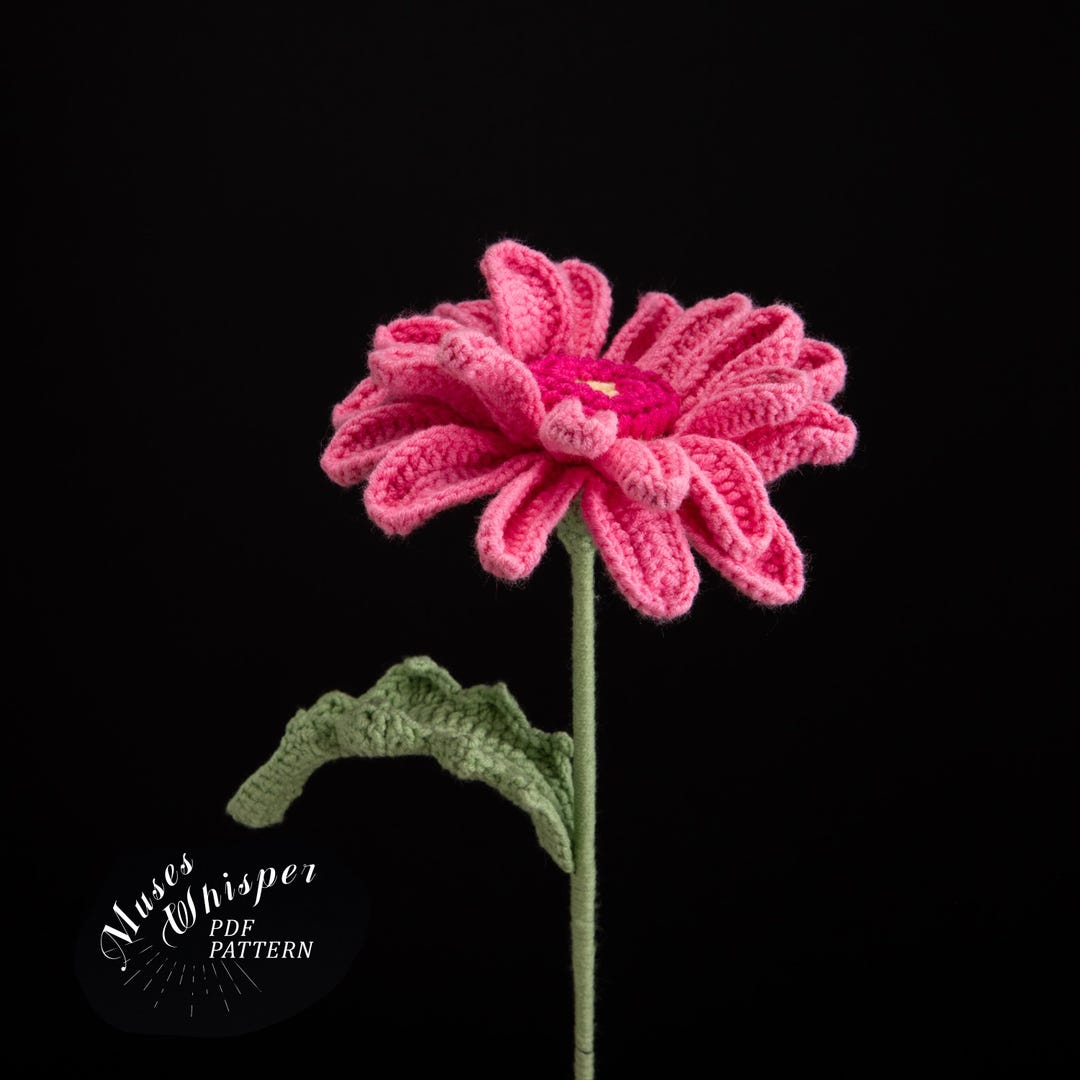 African Daisy Crochet Pattern PDF - Low Sew Amigurumi DIY Plushie ...