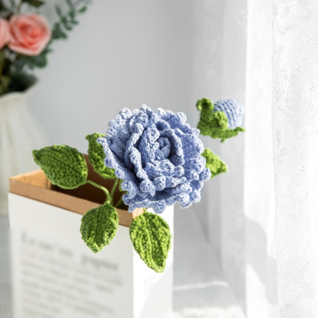 Arial Rose Crochet Pattern PDF: Flower Bouquet DIY (US Terms) - Etsy