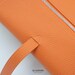Personalized Handmade Orange Togo Calf Leather & Alran Sully Goat ...