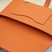 Personalized Handmade Orange Togo Calf Leather & Alran Sully Goat ...