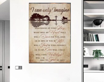 I Can Only Imagine Canvas Wall Art - Etsy