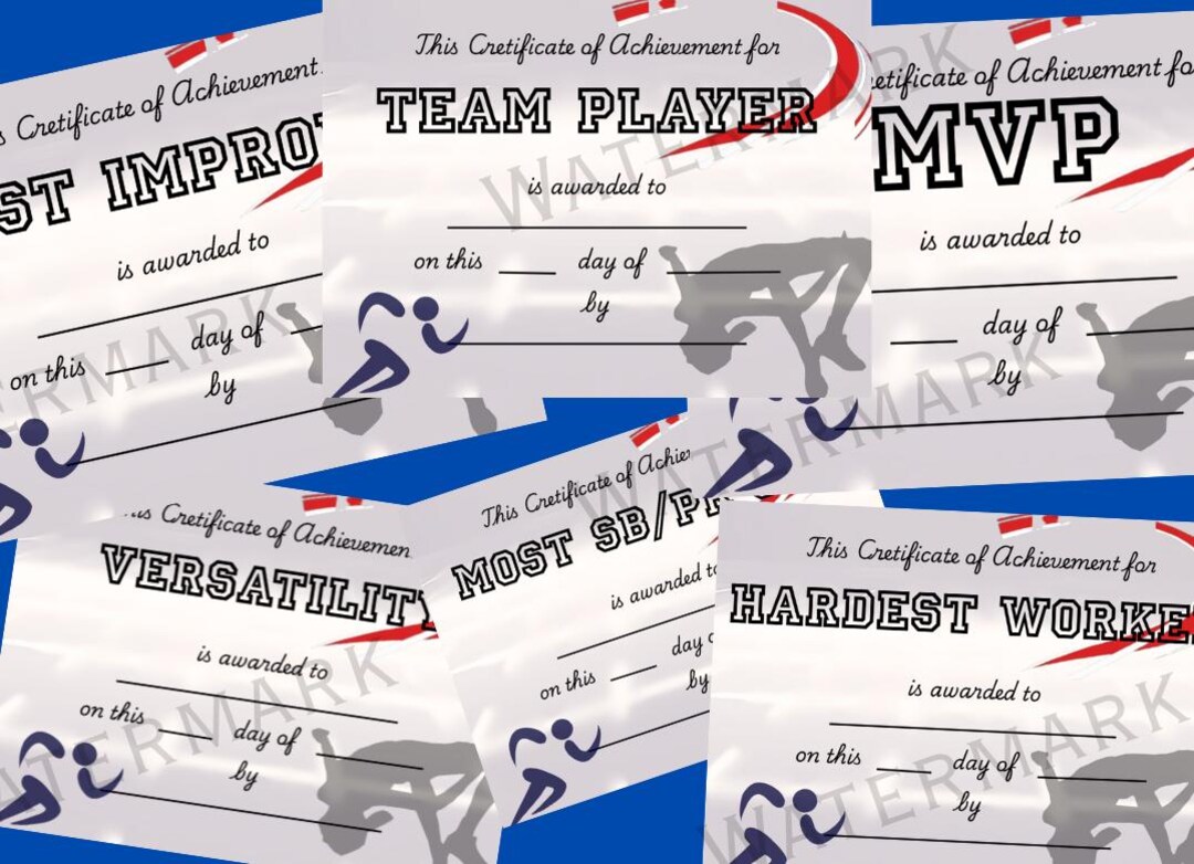 Printable Track & Field Award Certificates, Certificate of Award ...